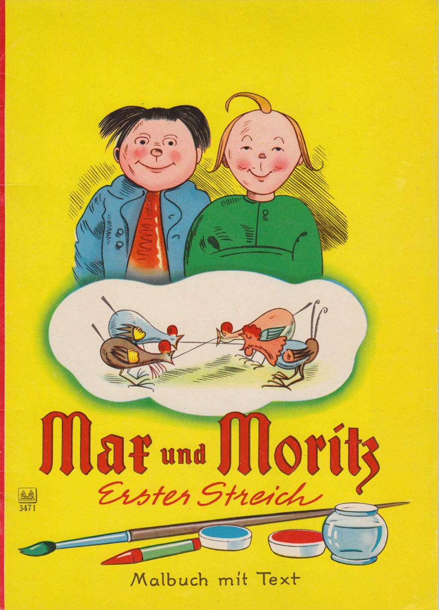Max und Moritz - Malbuch mit Text - VintageBooks